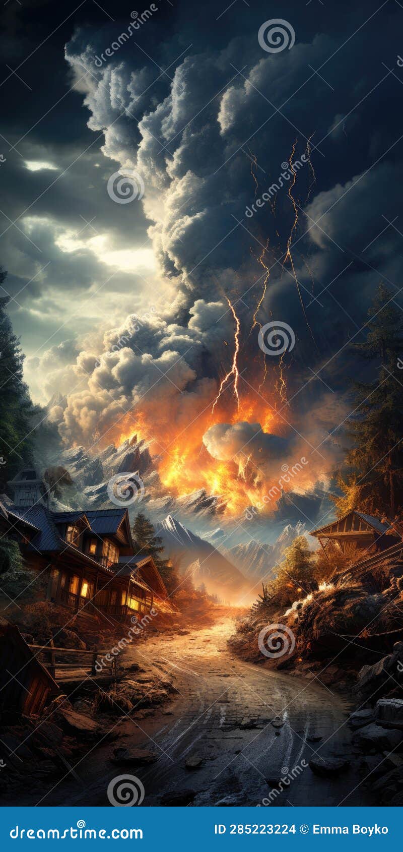 Natural Disaster Cataclysm and Natural Phenomena, Earthquake ...