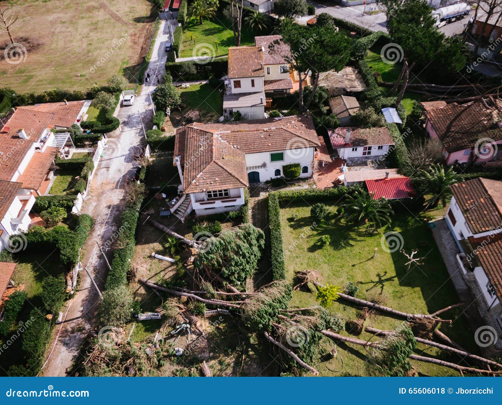Natural disaster stock photo. Image of aerial, crushed - 65606018