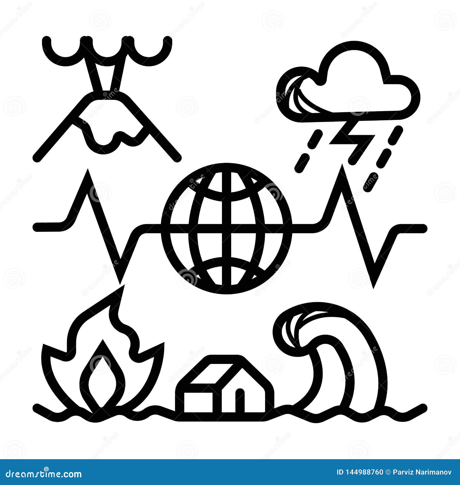 Natural Disaster Icon Vector Illustration Stock Vector - Illustration ... Natural Disaster Icon Vector Illustration Stock Vector - Illustration ...