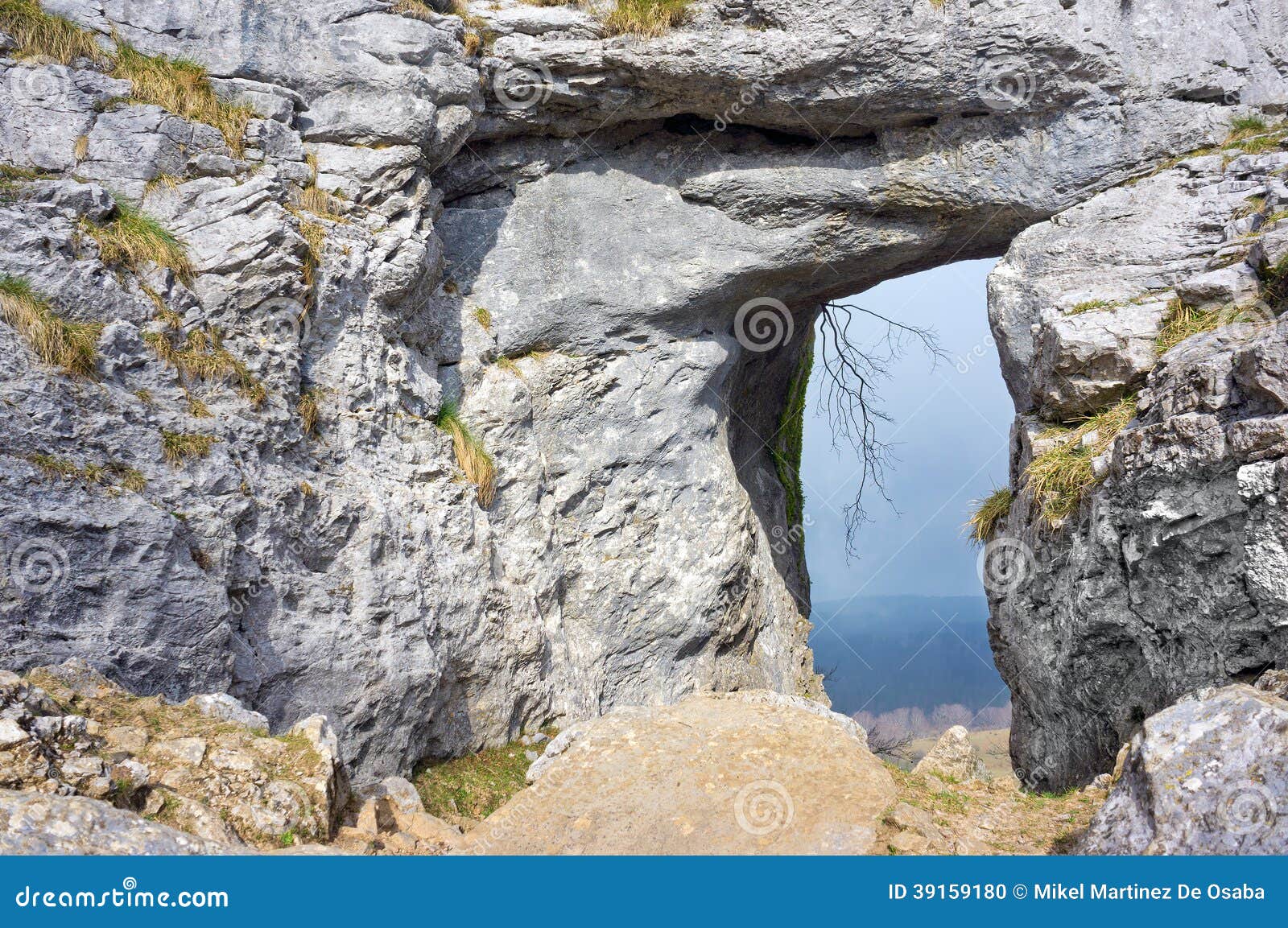 Natural door in rock stock photo. Image of formation - 39159180
