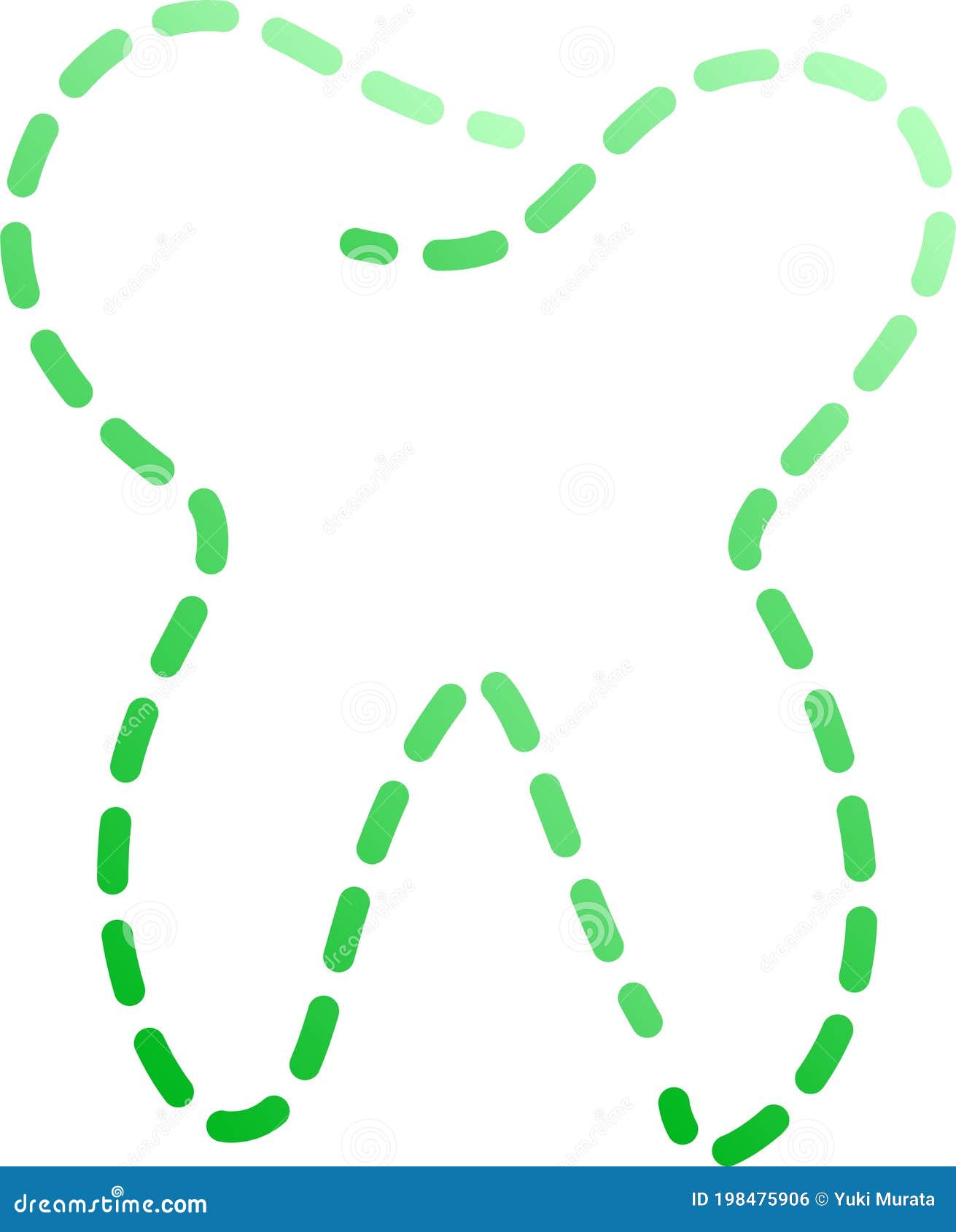 Natural Dot Line Drawing of Tooth Stock Vector - Illustration of logo ...