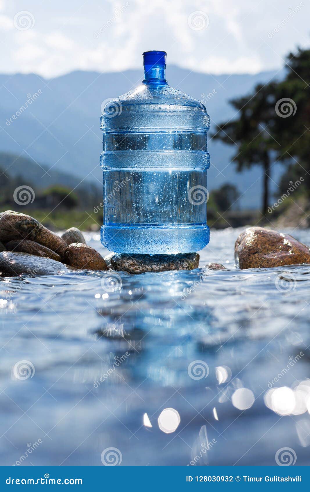 Natural Drinking Water in a Large Bottle Stock Photo - Image of bottle ...