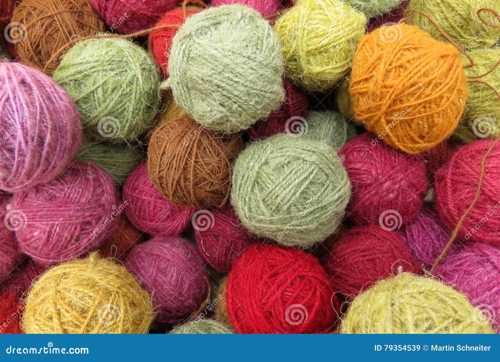 Natural Dye on Balls of Wool Stock Image - Image of plant, needlework ...