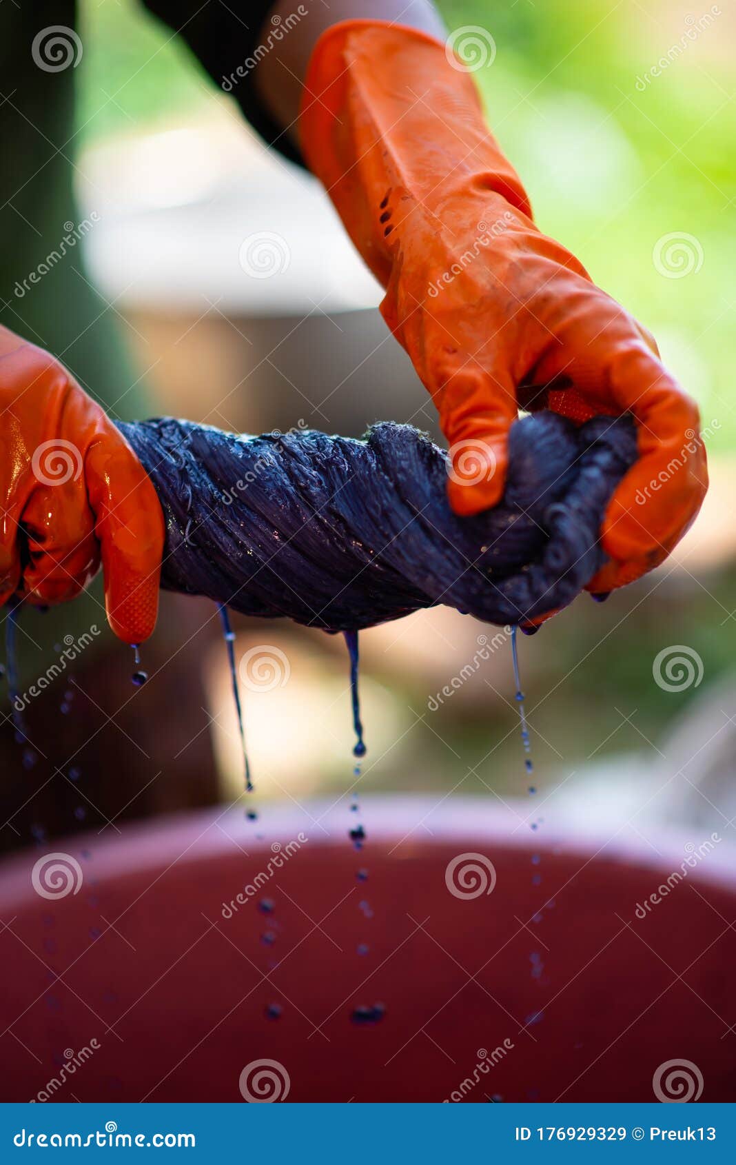 Natural dyeing method stock image. Image of textile - 176929329