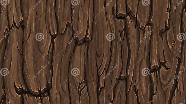 Natural Elegance Seamless Brown Tree Bark Texture Stock Illustration ...