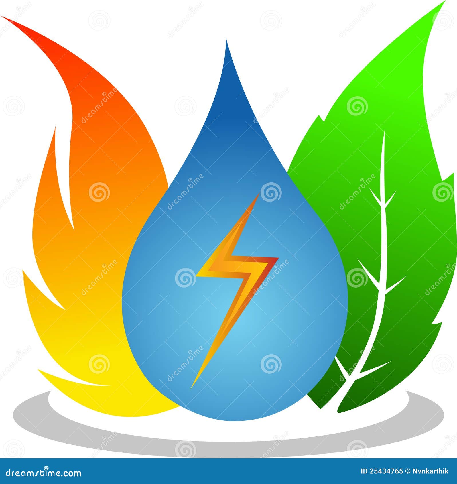 Natural energy stock vector. Illustration of future, cycle - 25434765