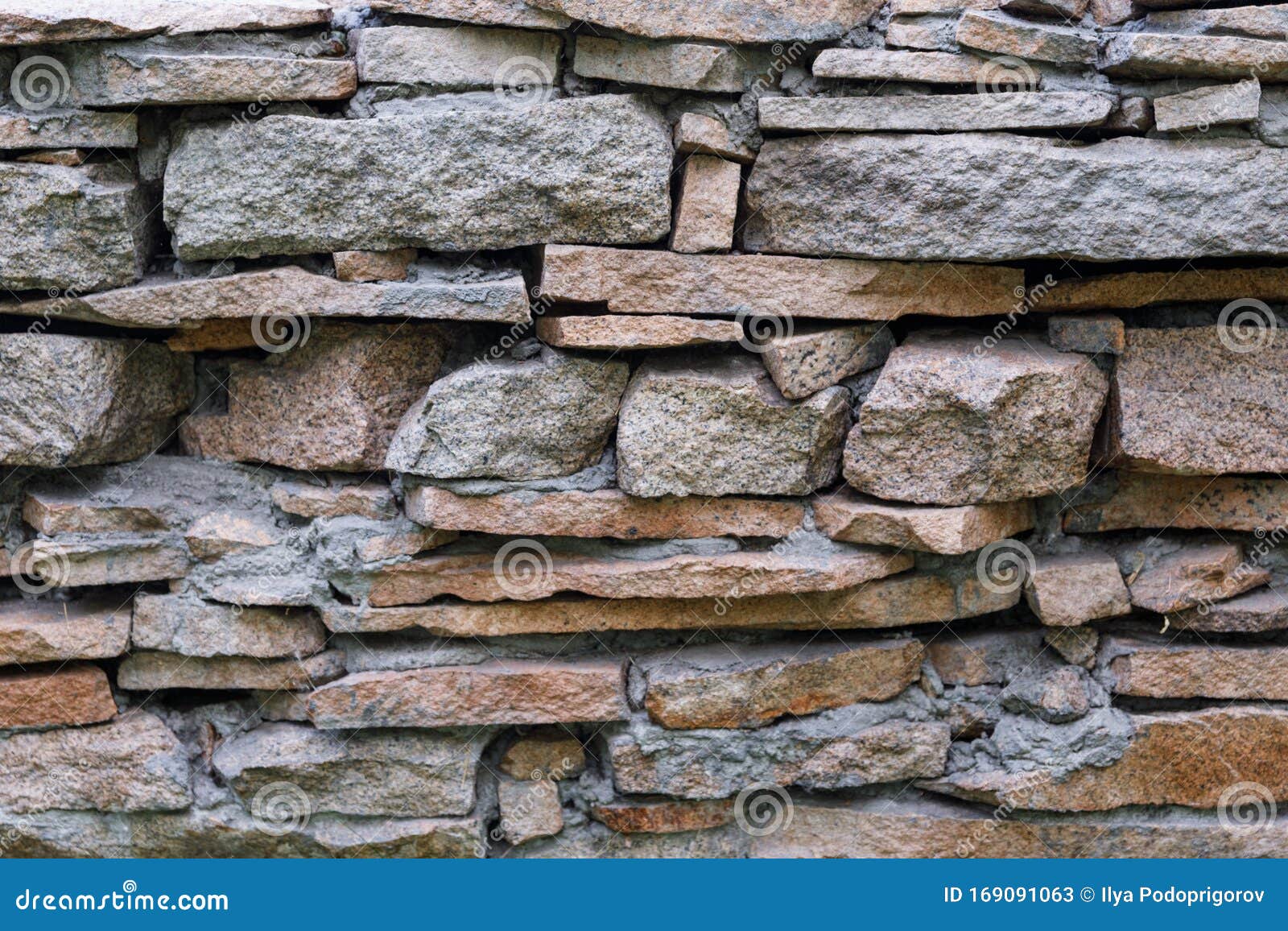 Natural Facade Stone Decoration Quartzite Background Texture. Modern ...