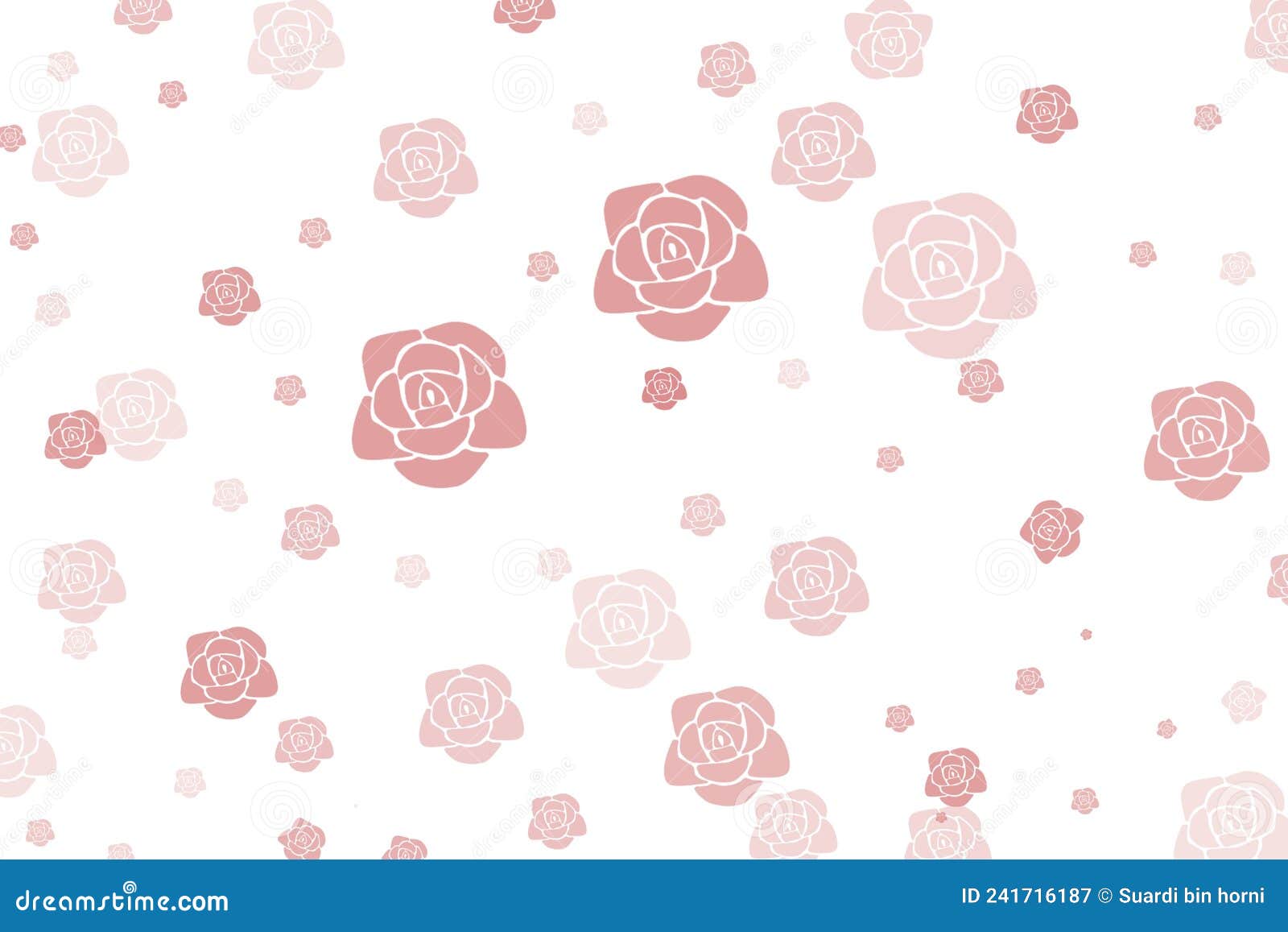 Natural Flower Pattern, Flat Design for Background or Wallpaper Stock ...