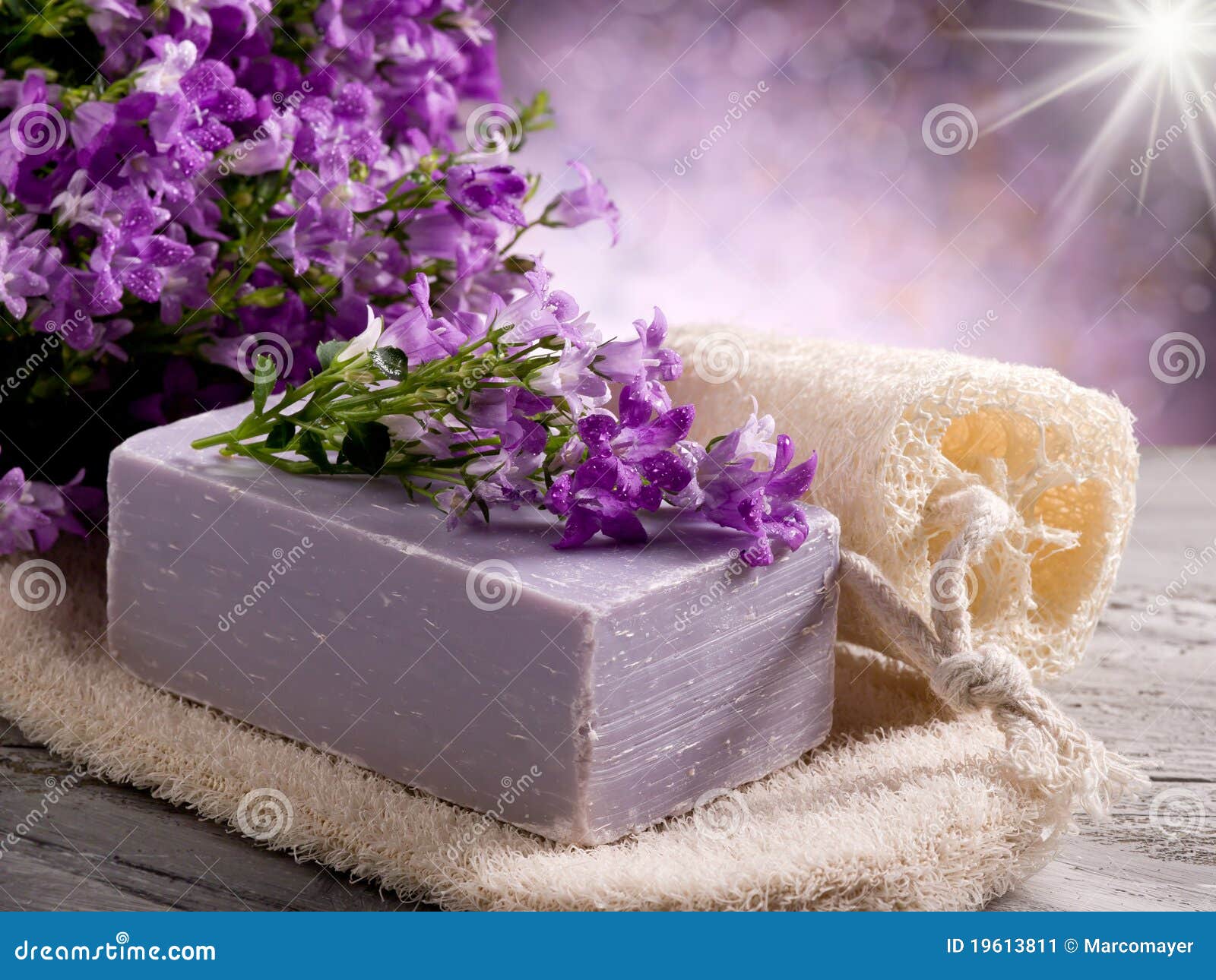 Natural Flower Soap with Scrub Stock Image - Image of skincare, health ...