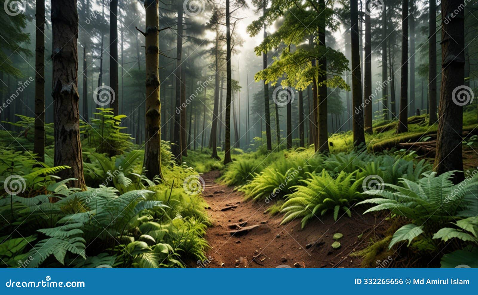 Natural Forest Scenery Background Fields and Meadows Stock Illustration ...