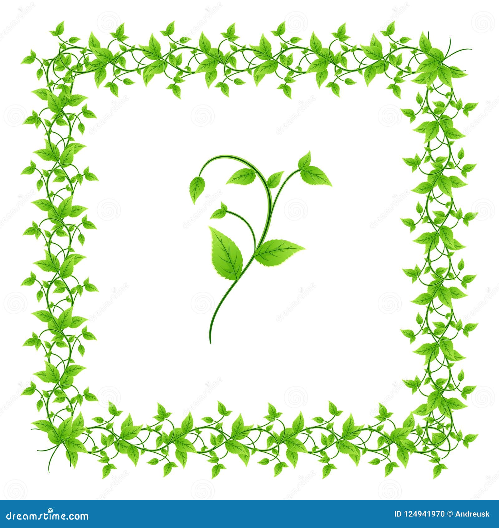 Natural frame illustration stock vector. Illustration of environment ...