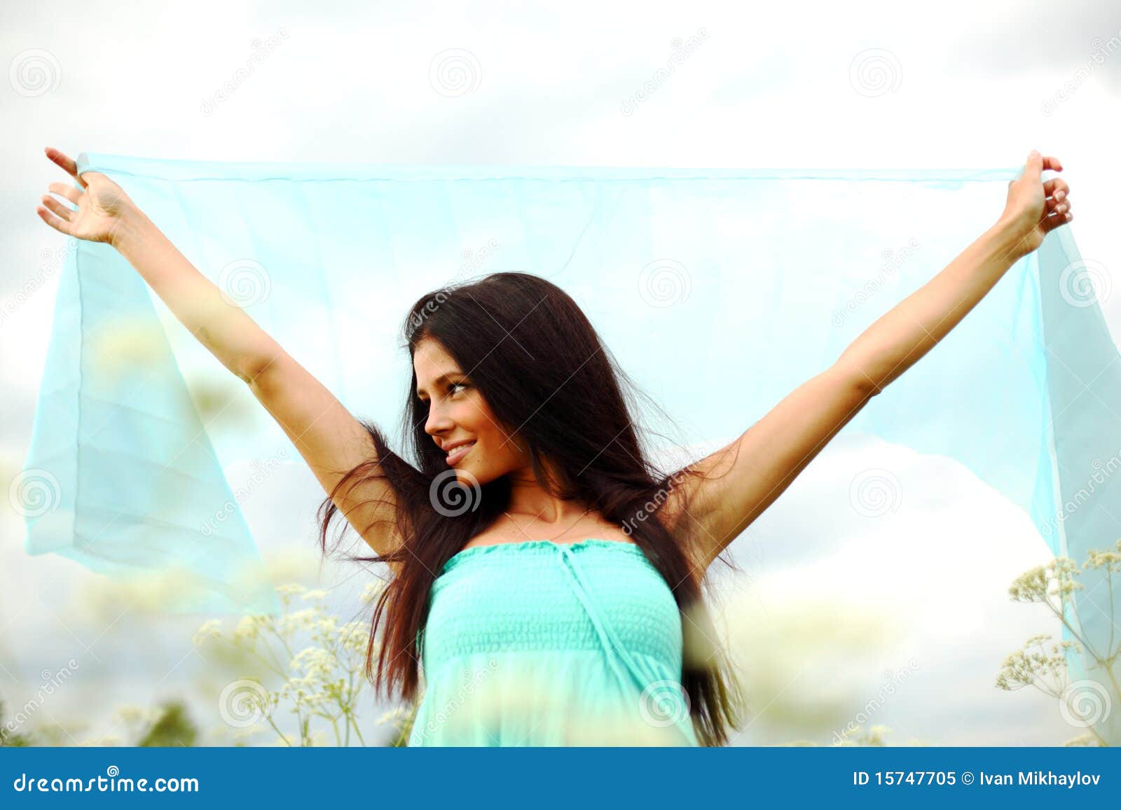 Natural freedom stock image. Image of expressing, fabric - 15747705