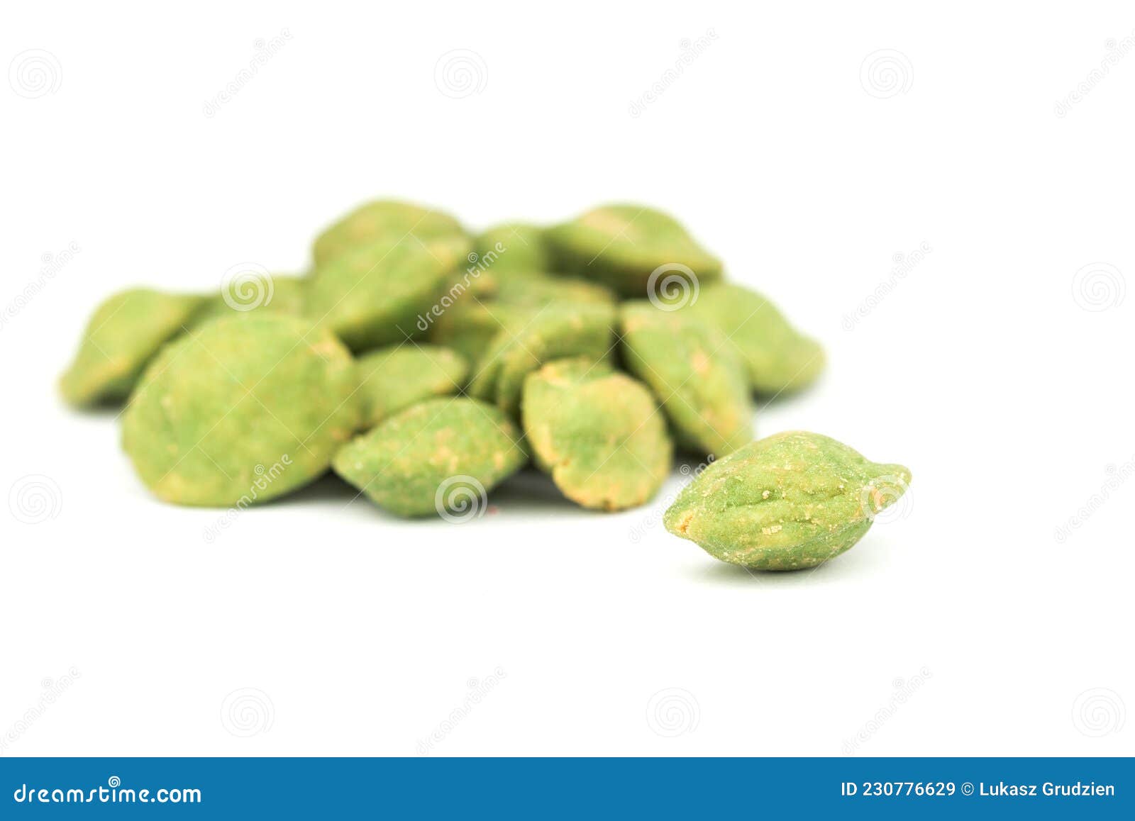 Wasabi nuts stock image. Image of coated, isolated, root - 230776629