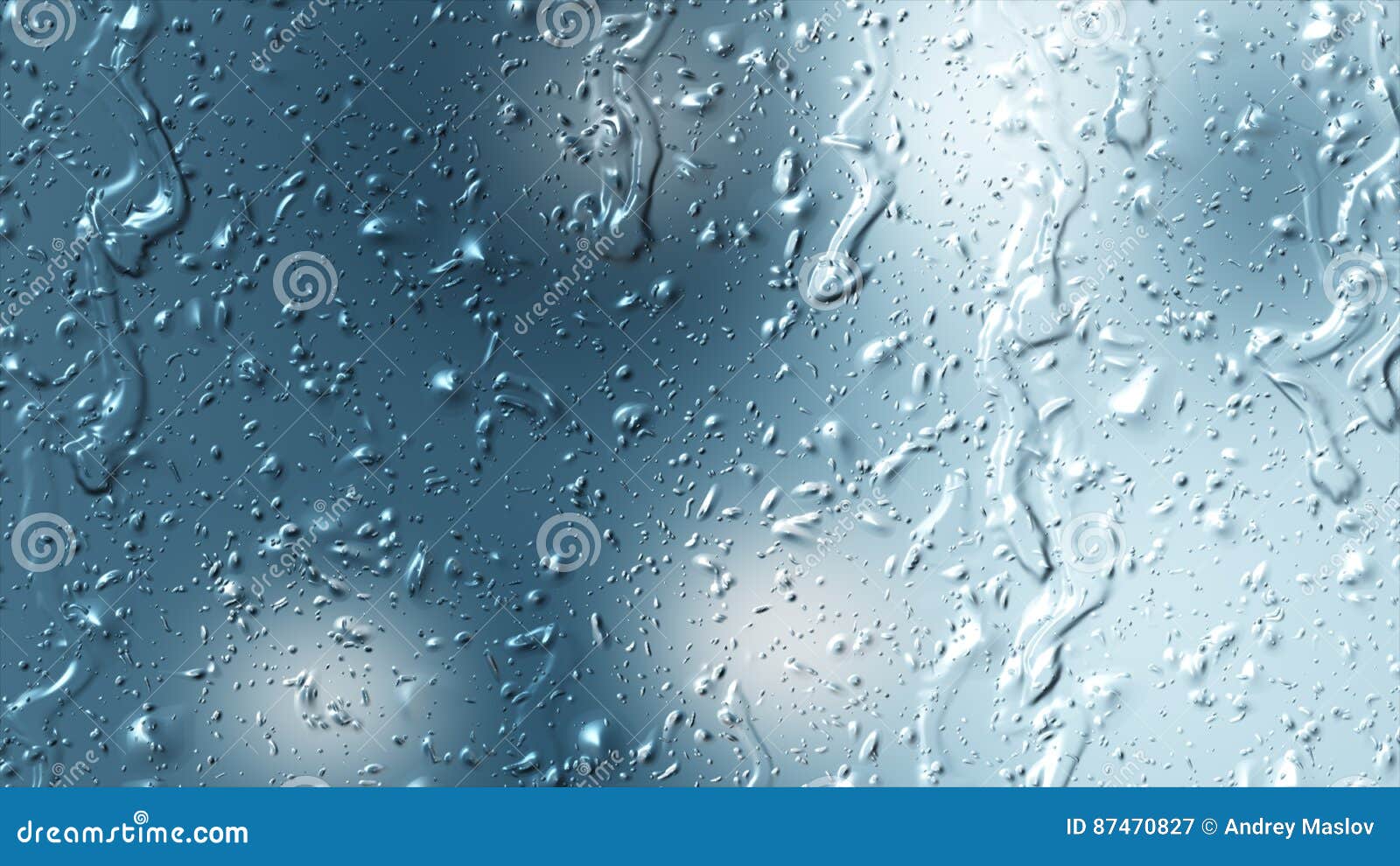 Natural Fresh Water Drop Rain on Glass Texture Stock Illustration ...