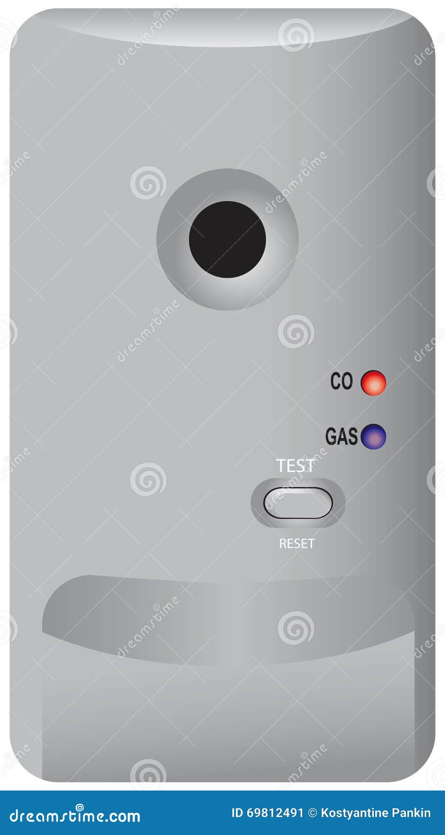 Natural Gas Alarm stock vector. Illustration of home - 69812491