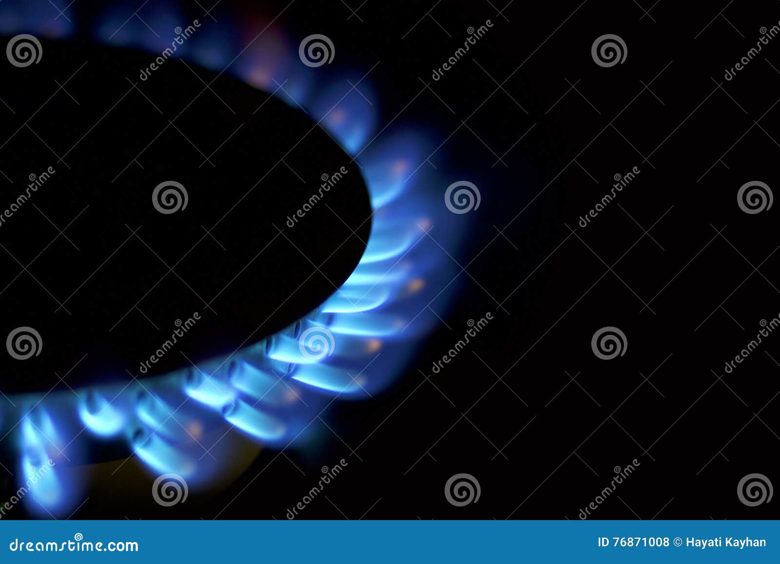 Natural gas blue flames stock photo. Image of background - 76871008