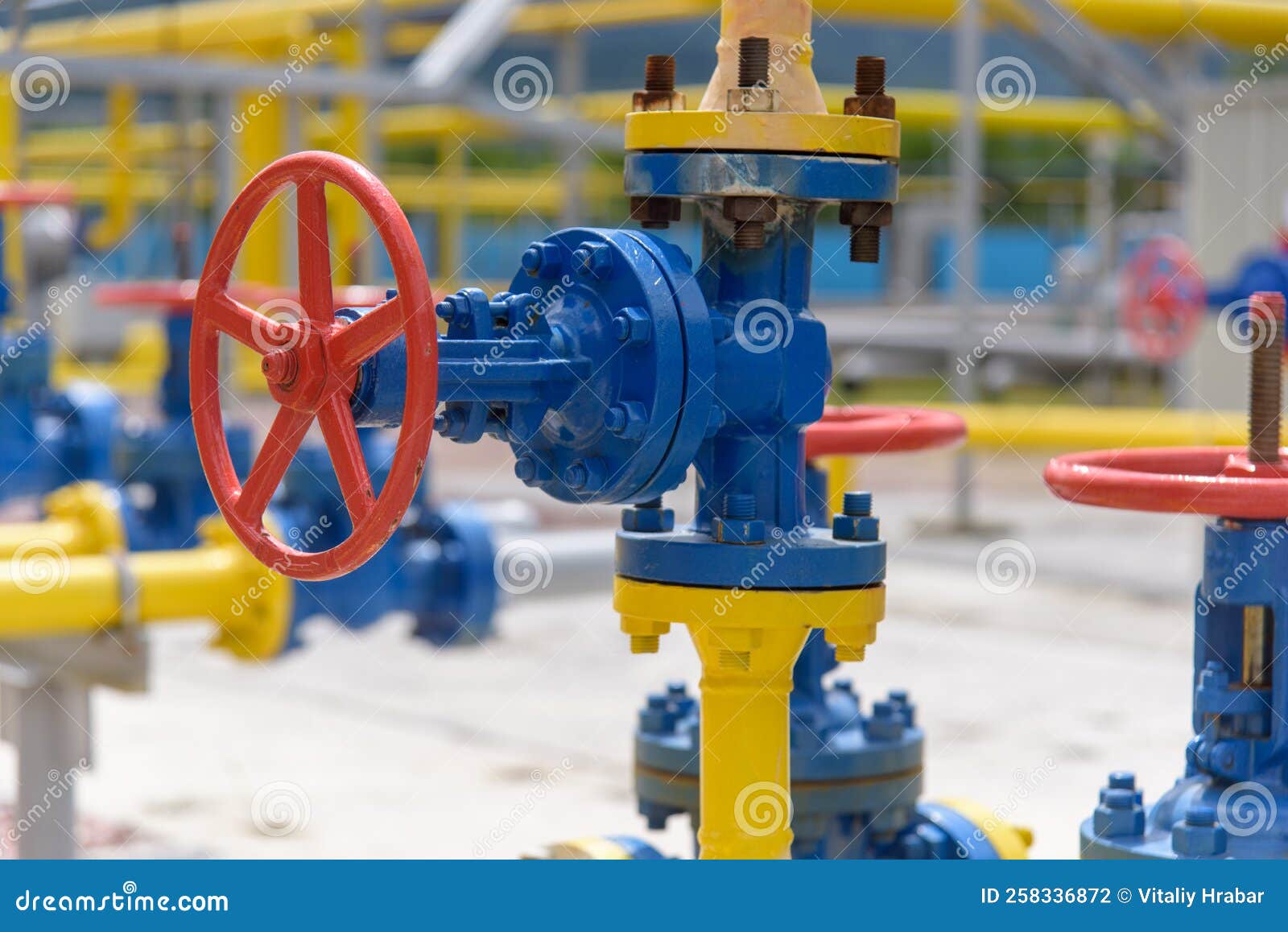 Natural Gas Compressor Suction Control Valve Stock Photography ...
