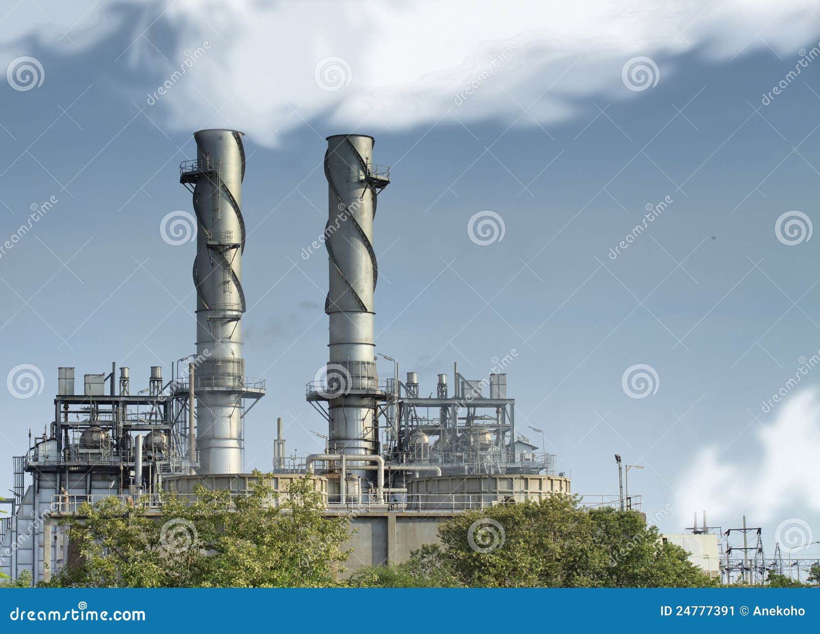 Natural gas factory stock image. Image of generate, refinery - 24777391