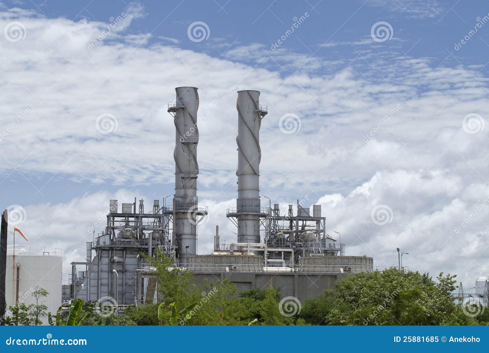 Natural gas factory stock image. Image of electric, environment - 25881685