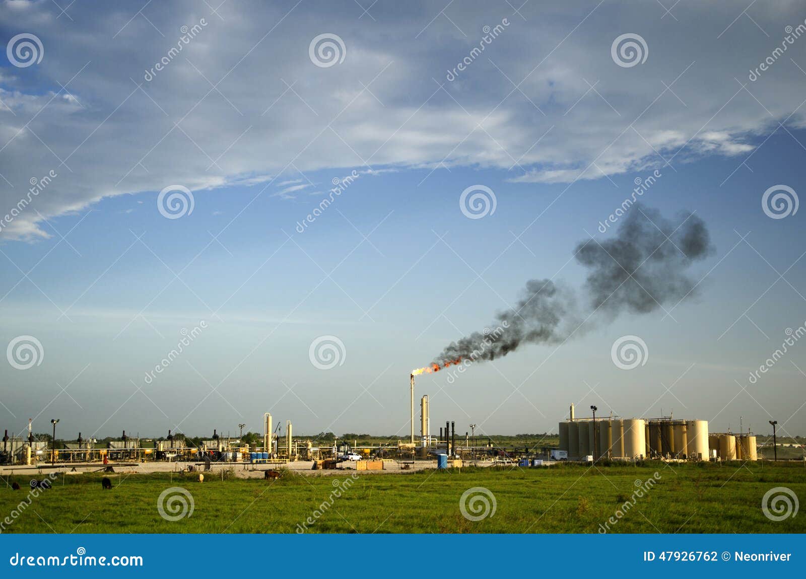 Natural Gas Flaring stock photo. Image of industry, natural - 47926762