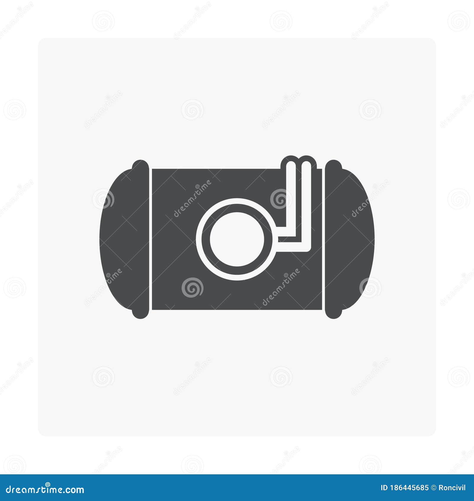 Natural gas icon stock vector. Illustration of icon - 186445685
