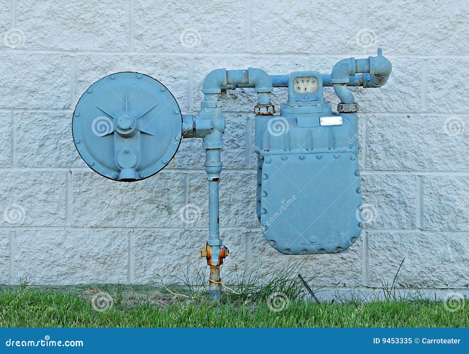 Natural gas meter stock image. Image of monitor, measure - 9453335