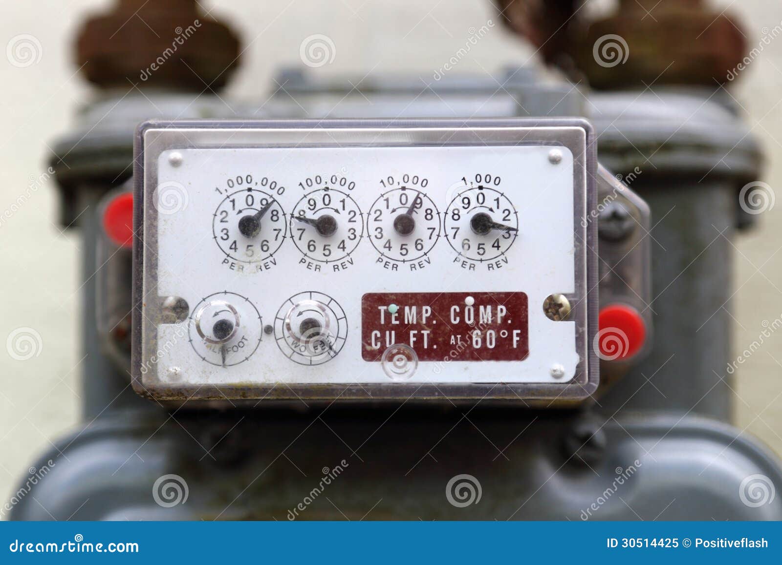 Natural Gas Meter stock image. Image of units, needles - 30514425
