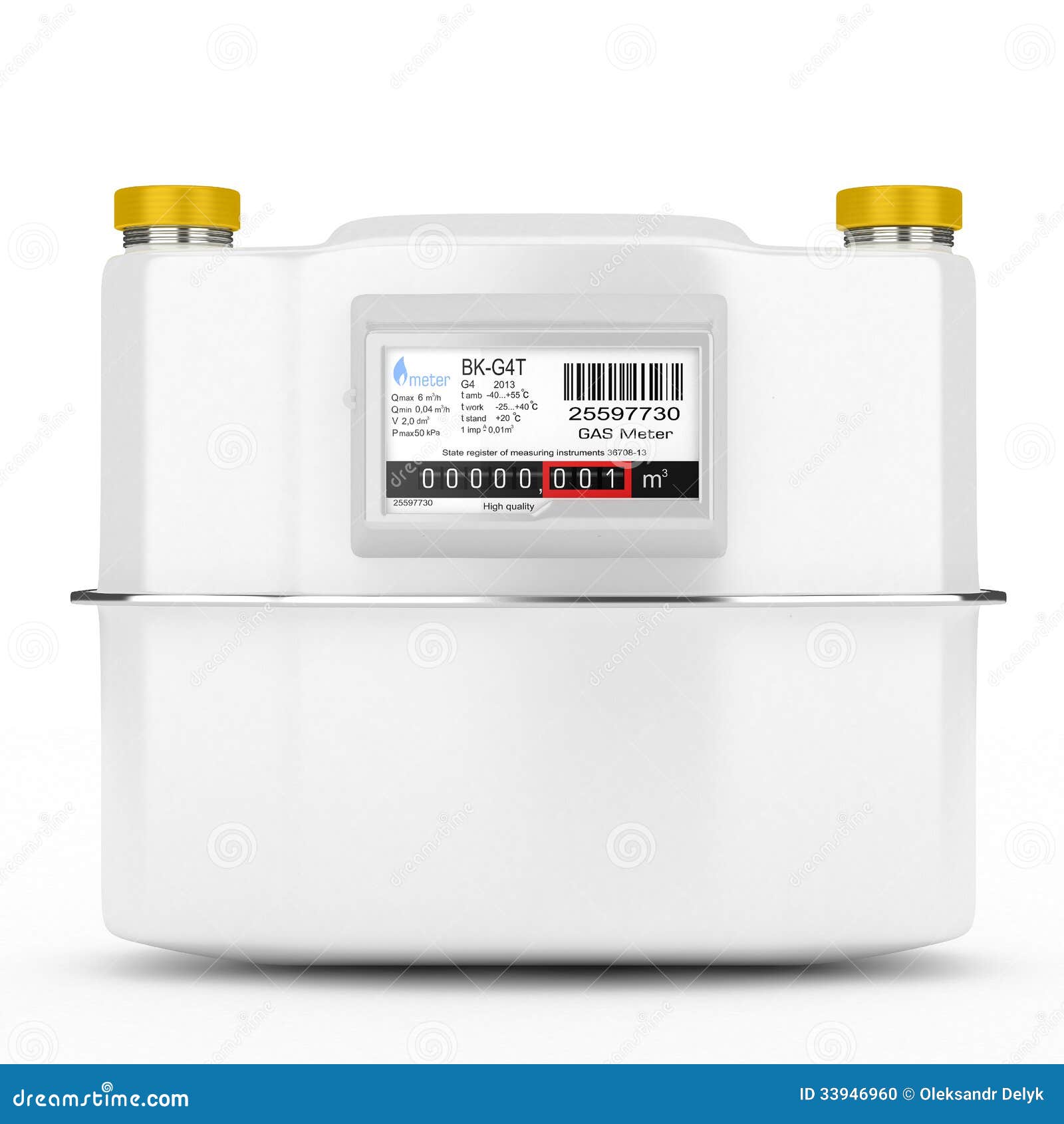 Natural Gas Meter Gauge Vector Illustration | CartoonDealer.com #3769776