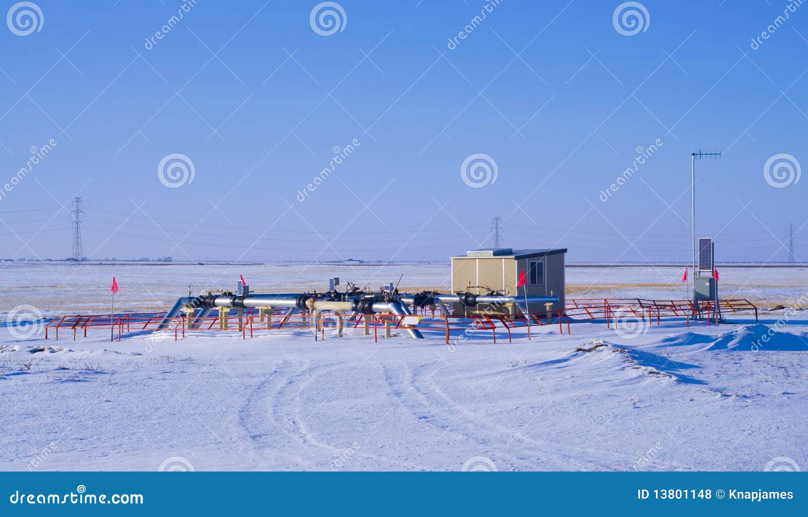 Natural Gas Metering Station & Valve Header Stock Photo - Image of ...