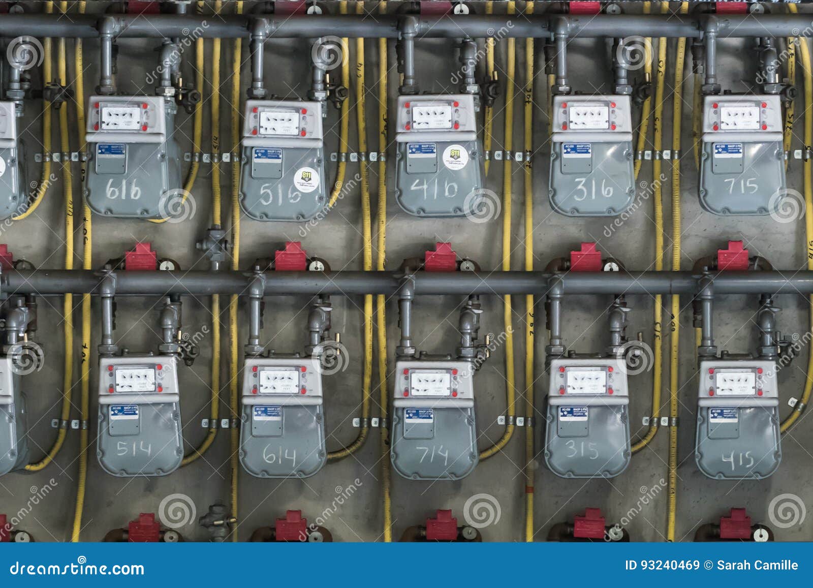 Natural Gas Meters Royalty-Free Stock Photography | CartoonDealer.com ...