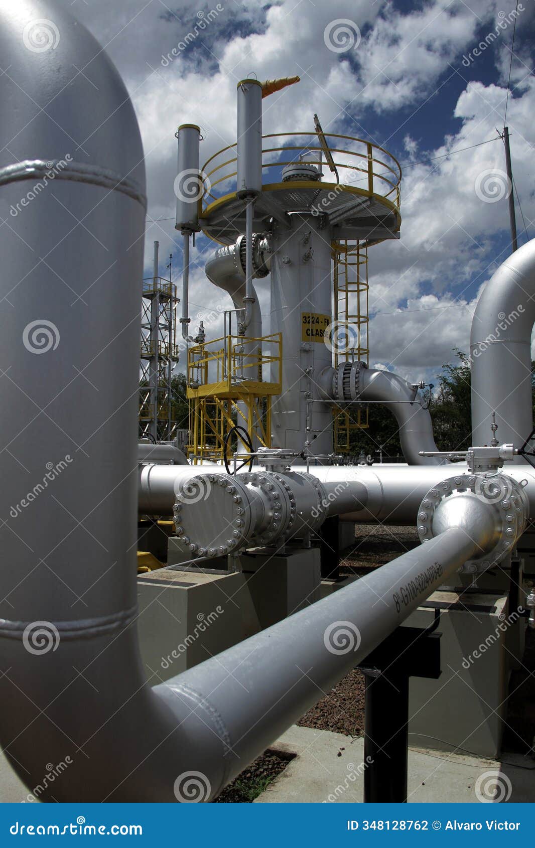 Natural Gas Pipeline Compression Station - Brazil. Editorial ...