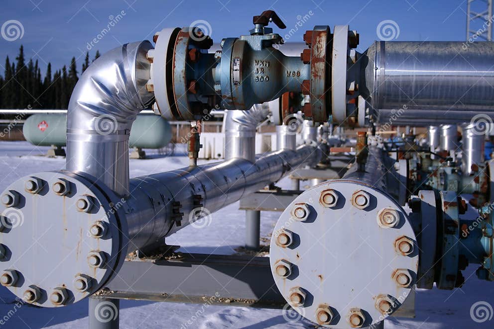 Natural gas pipes stock image. Image of flames, metal - 3686133
