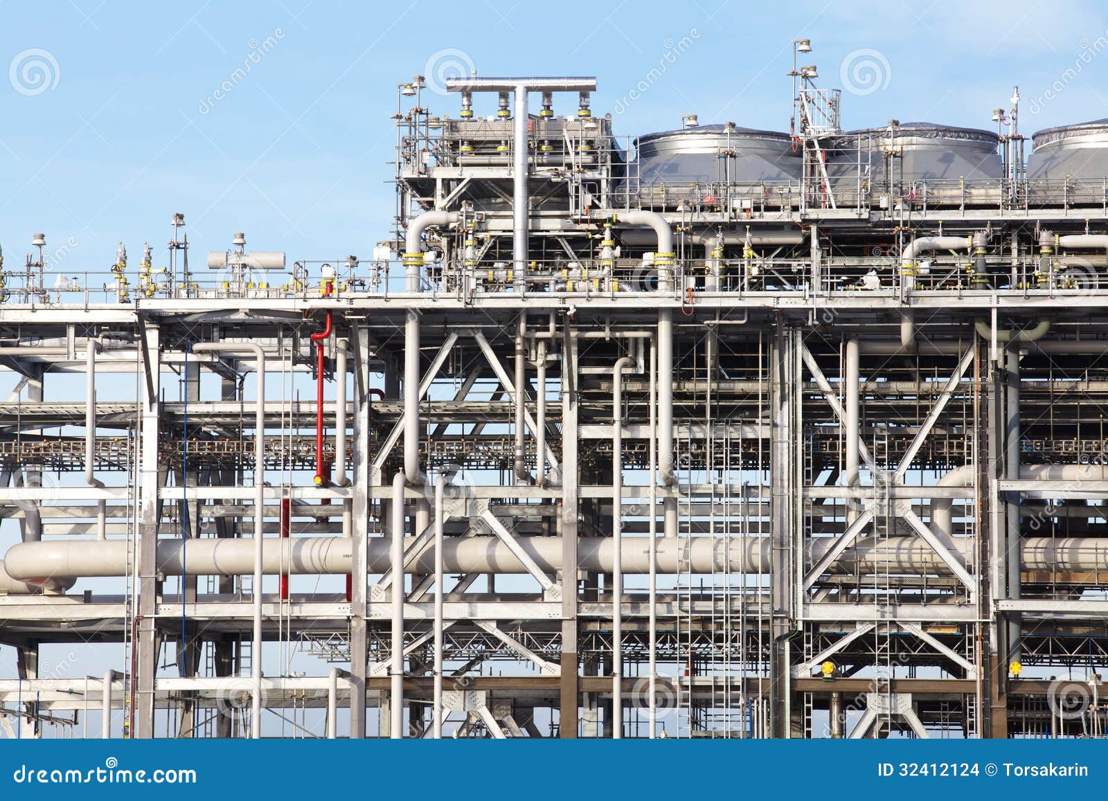 Natural Gas Processing Site Stock Photo - Image of environment, fossil ...