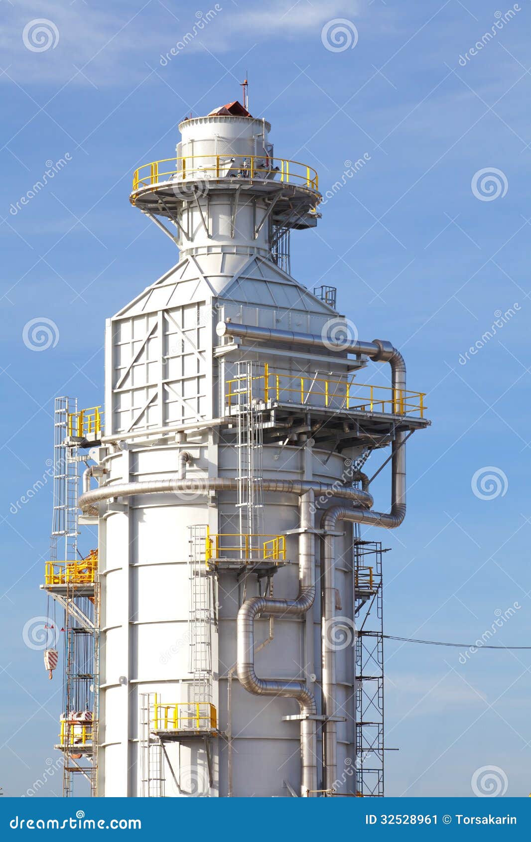 Natural Gas Processing Site Stock Image - Image of pollution ...