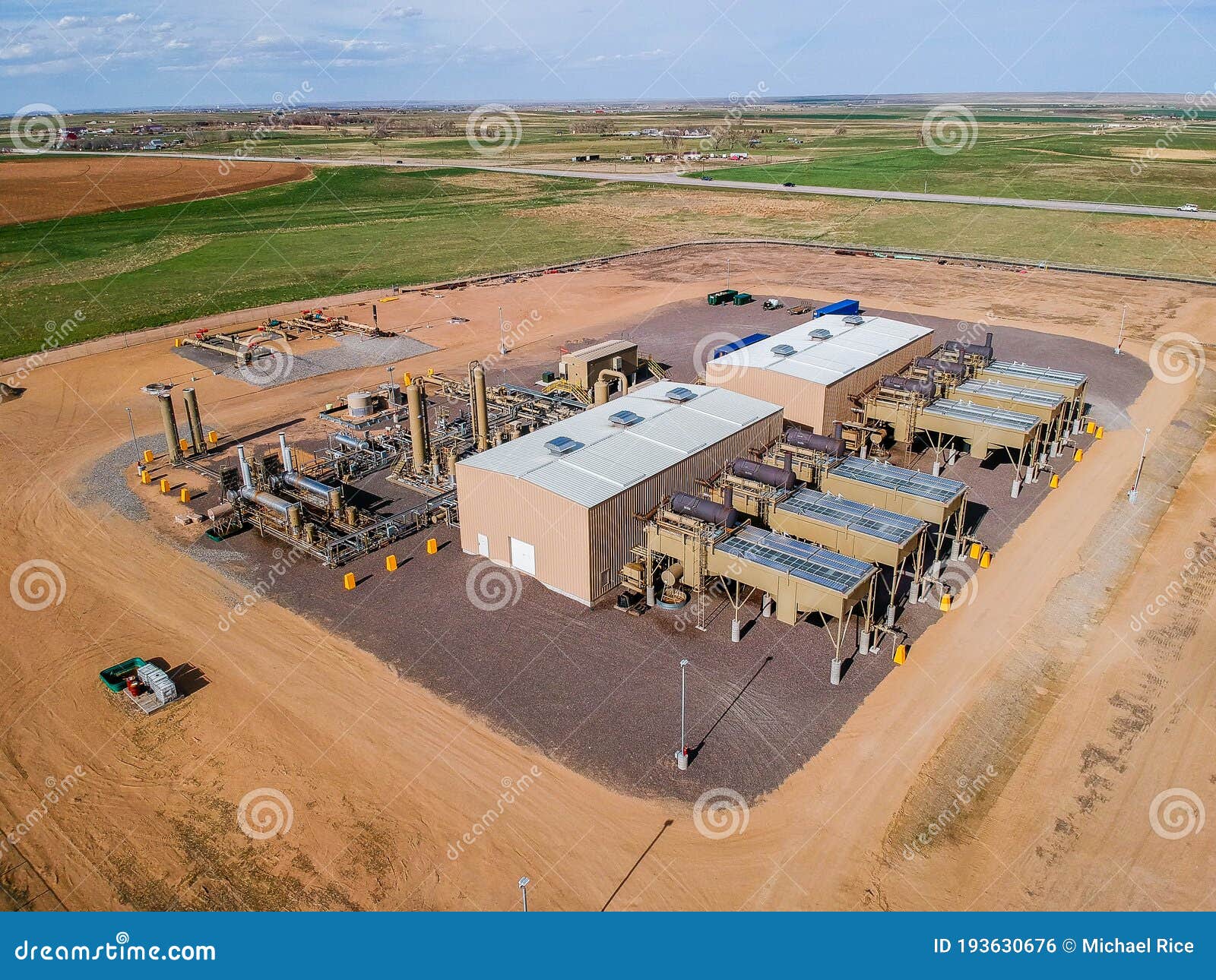 Storage Facility Cereals, And Biogas Production Stock Image ...