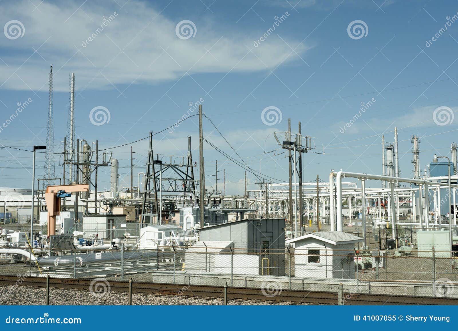 Natural Gas Refinery stock image. Image of energy, industrial - 41007055