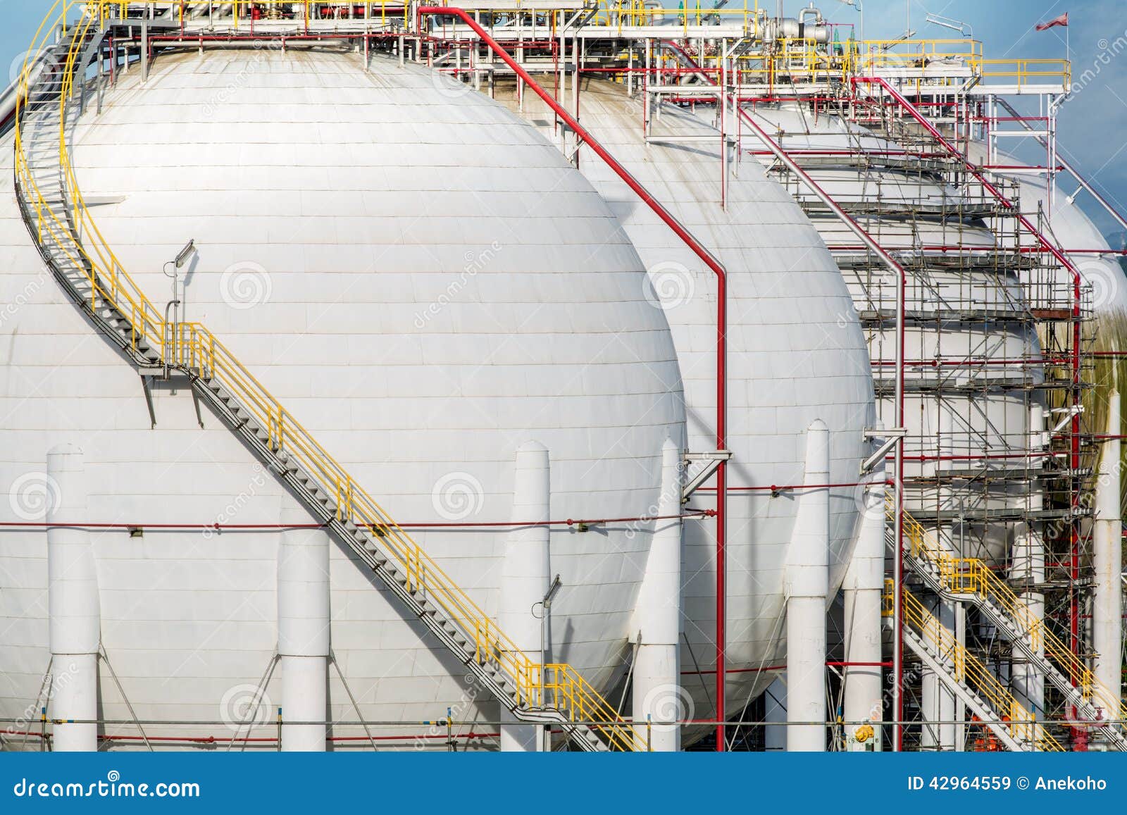Natural Gas Tank stock image. Image of chemistry, liquefied - 42964559