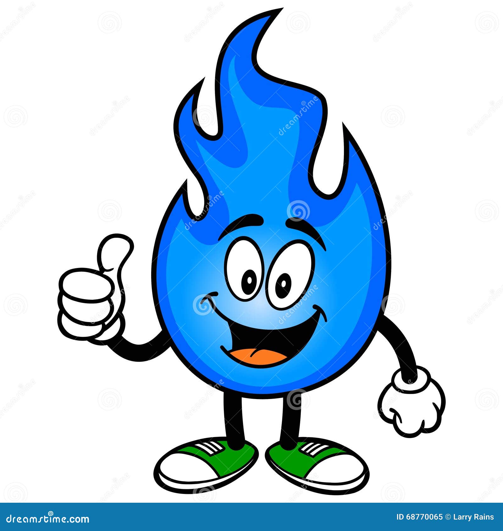 Natural Gas with Thumbs Up stock vector. Illustration of fire - 68770065