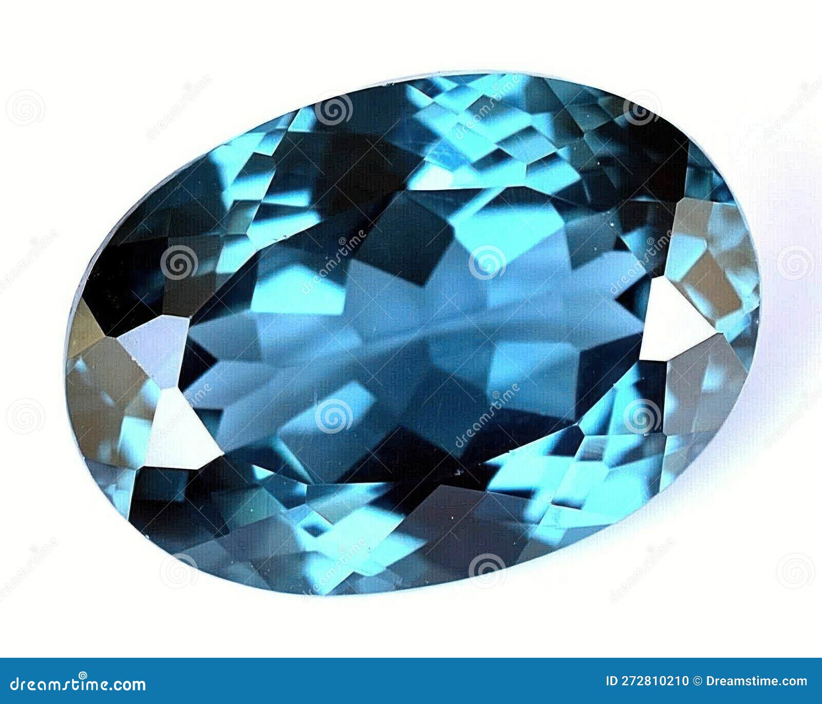 Natural Gemstone Blue Spinel on a Gray Background Stock Photo - Image ...