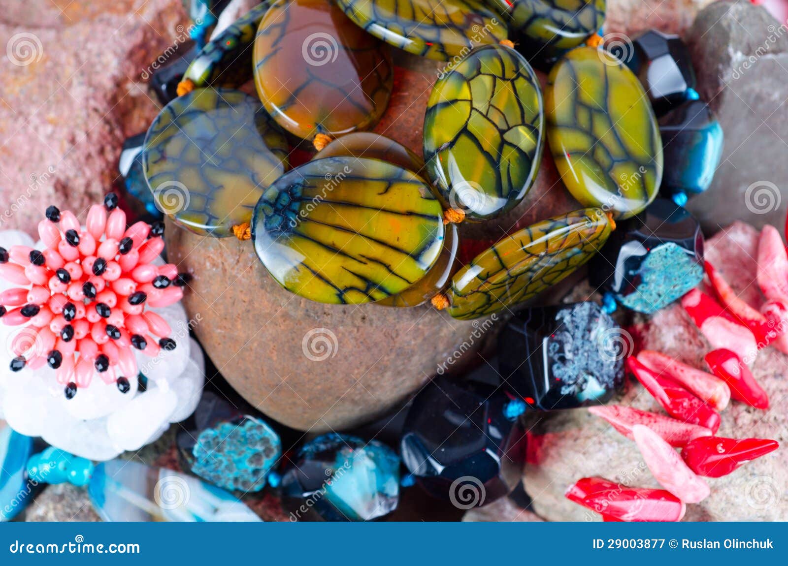 Natural gems stock image. Image of beads, ornate, amethyst - 29003877