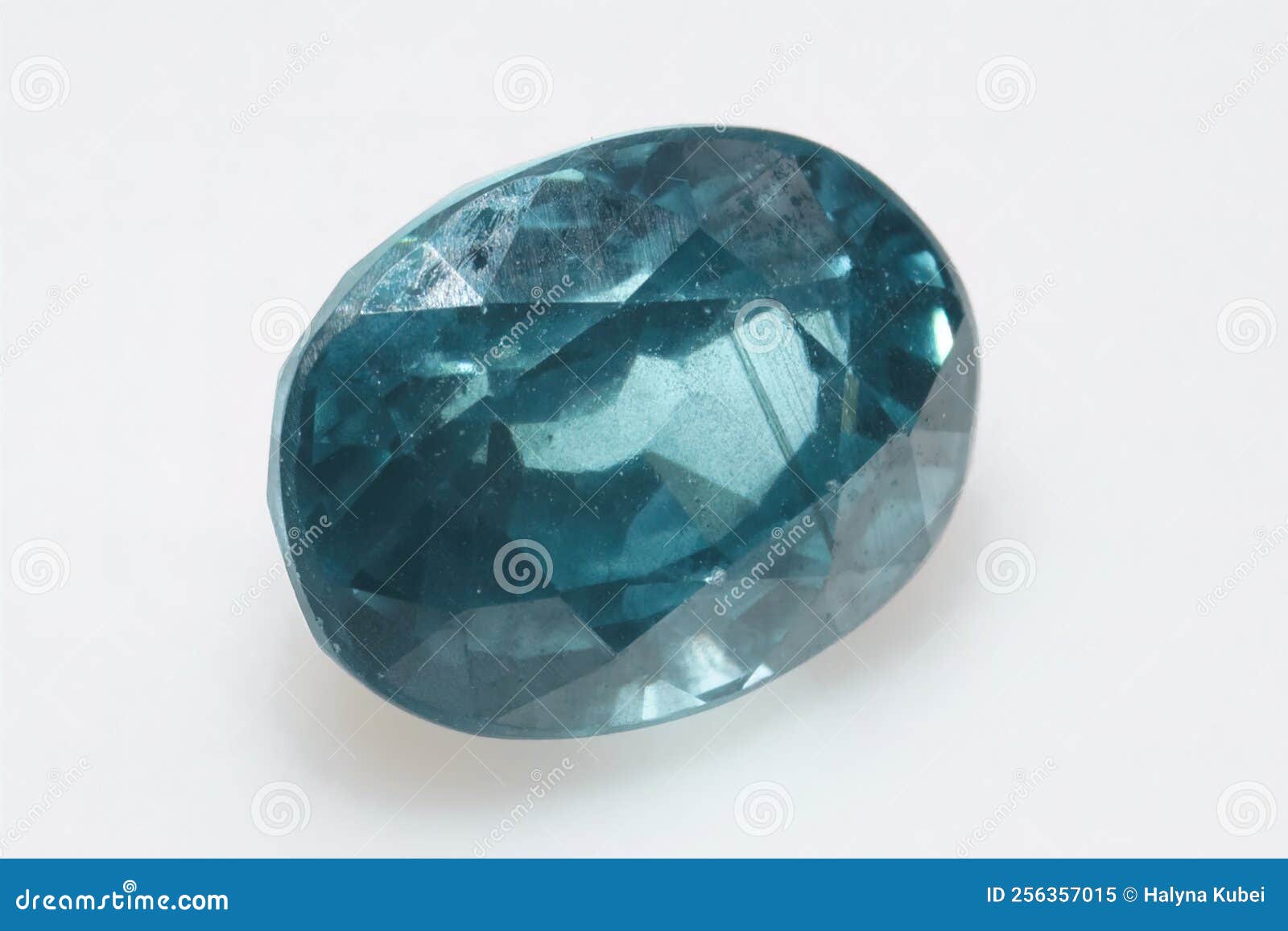 Natural Gemstone Blue Zircon on Background Stock Image - Image of ...