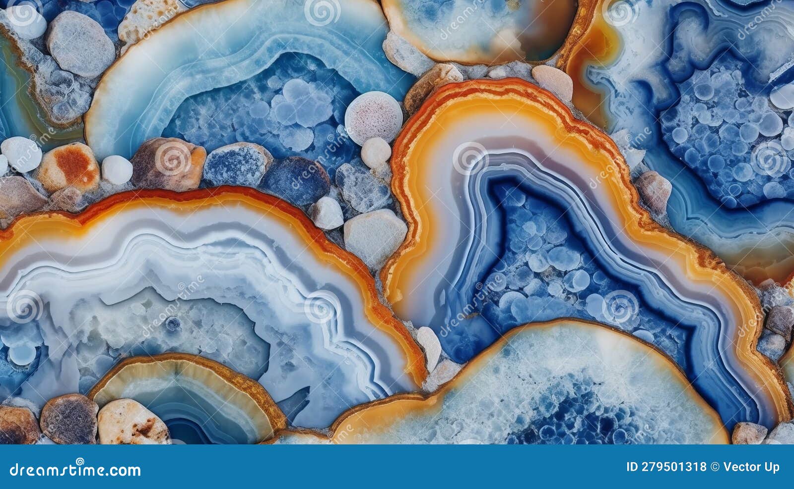 Natural Geode Stone Background. Generative AI Stock Illustration ...