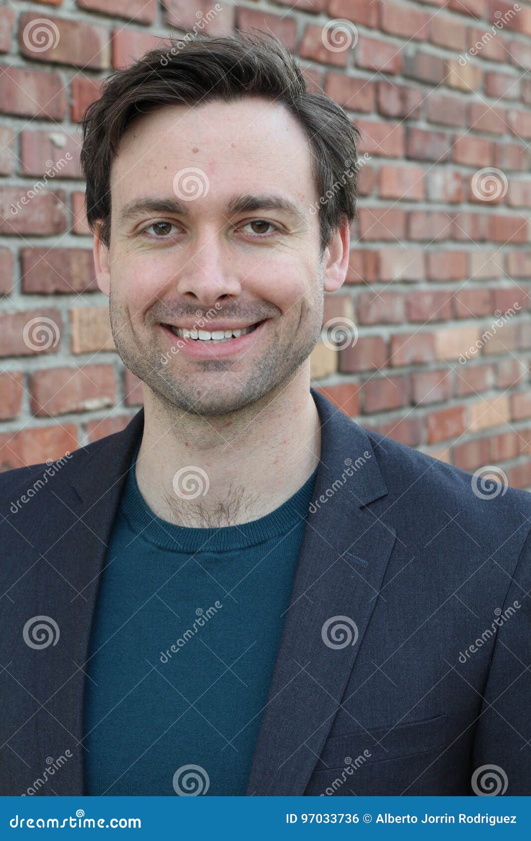 Natural Good Looking Young Businessman Smiling Stock Photo - Image of ...
