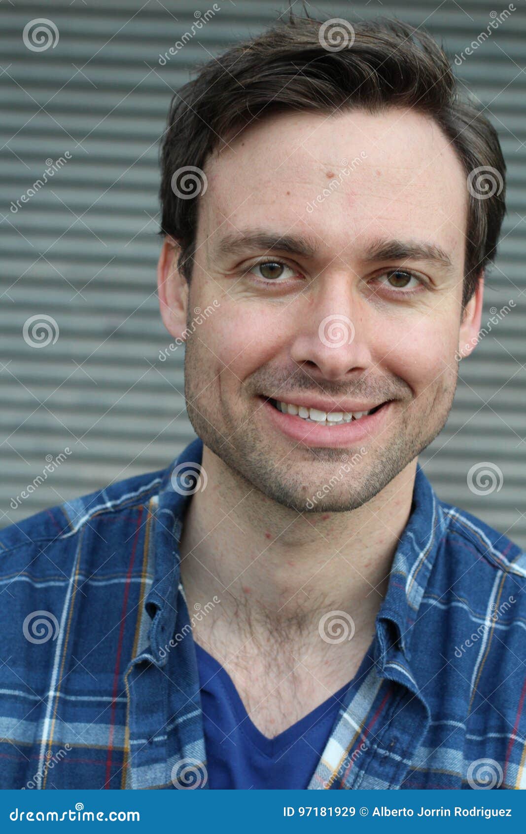 Natural Good Looking Young Man Smiling Stock Image - Image of british ...