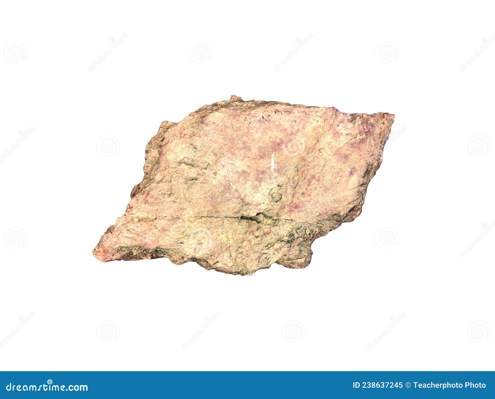 Natural Granite Rock Stone Isolated on a White Background Stock Image ...