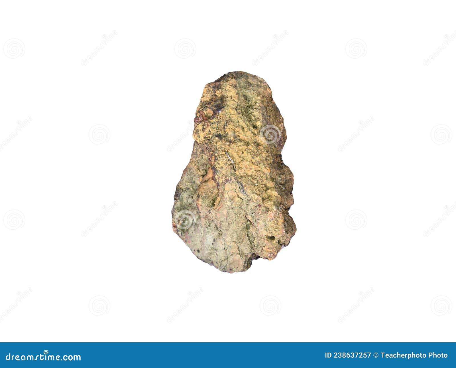 Natural Granite Rock Stone Isolated on a White Background Stock Image ...