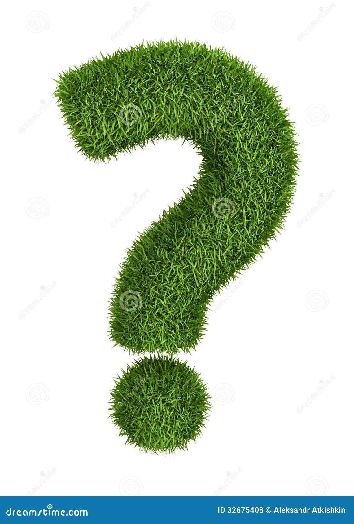 Natural Grass Question Mark Stock Illustration - Illustration of ...