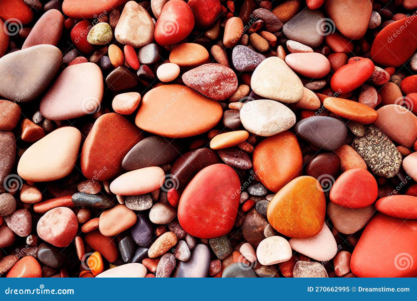 Natural Gravel for Aquarium, Pebble Rock Texture. Stock Illustration ...