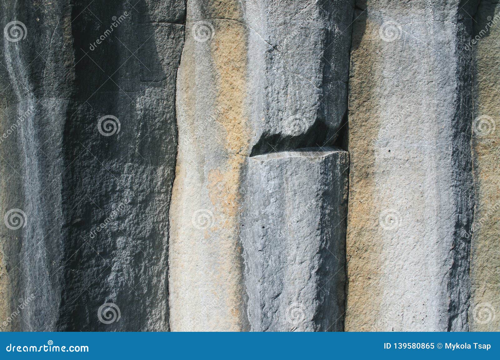 Natural Gray Basalt Rock Columns Stock Image - Image of pillars ...