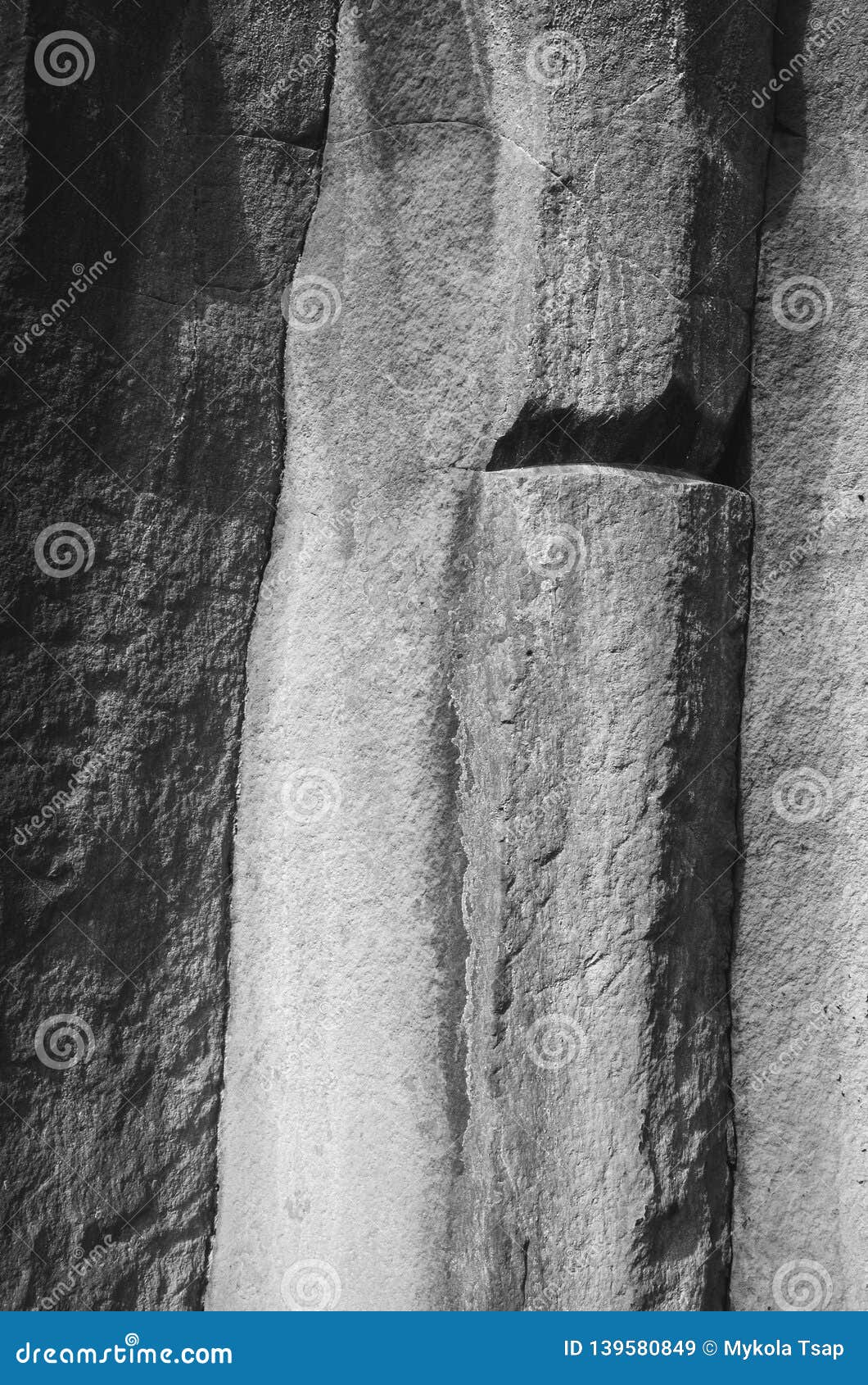 Natural Gray Basalt Rock Columns Stock Image - Image of abstract ...